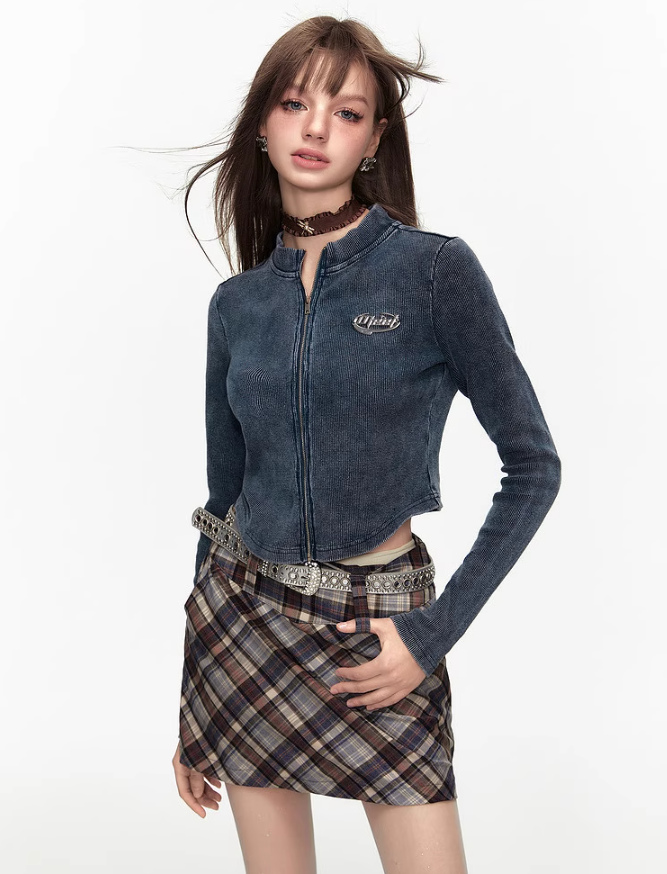 American Retro Waistless Short Jacket MEE0151 – Young Social Club.